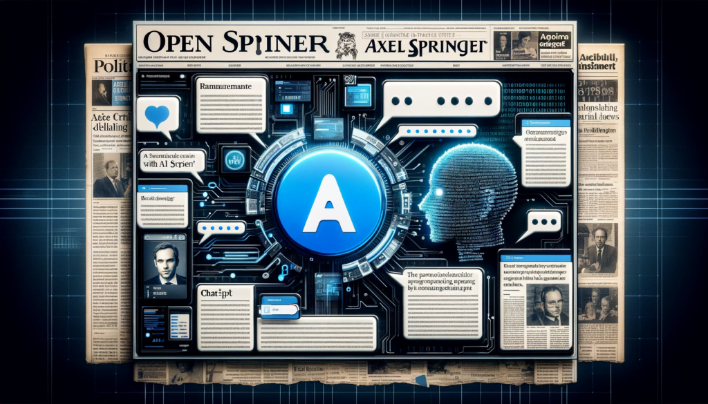 OpenAI y Axel Springer Establecen un Acuerdo Pionero para Integrar ...